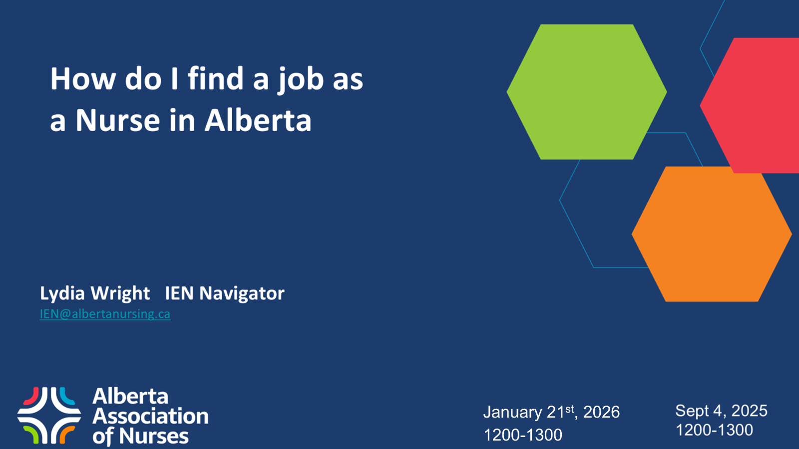 IEN Resources - Alberta Association Of Nurses